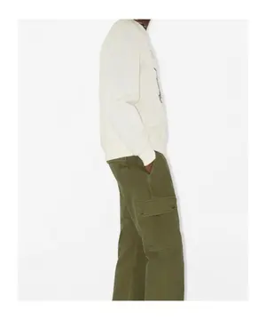 Burberry Logo Embroidered Checked Sweatshirt