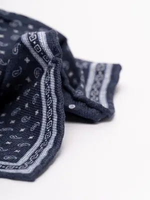 Brunello Cucinelli Paisley-print Silk Pocket Square