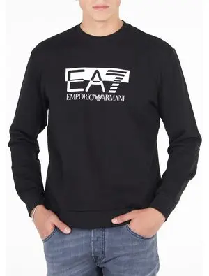 EA7 Long-sleeved Sweater With Central Logo