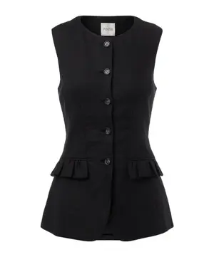 Posse Sleeveless Vest - Black