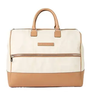Brunello Cucinelli Summer Holdall - White