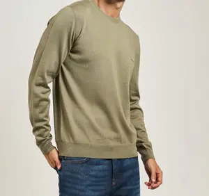 Hugo Boss Logo-embroidered Crew-neck Sweater