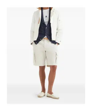 Brunello Cucinelli Long Sleeved Knitted Cardigan - Navy Blue