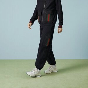 Gucci Cotton Jersey Jogging Pant With Web