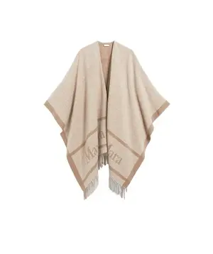 Max Mara Fringed Logo Shawl