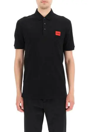 Hugo Boss Hugo Logo Patch Slim-fit Polo Shirt