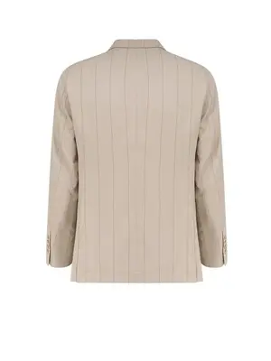 Brunello Cucinelli Double-breasted Striped Suit
