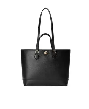 Gucci Ophidia Logo Plaque Mini Tote Bag - Black