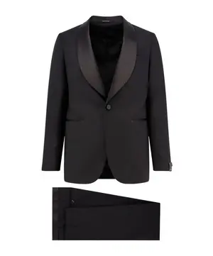 Tagliatore Wool Suit - Black
