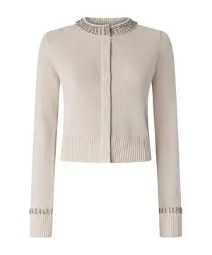 Pinko Embellished-cuff Cardigan