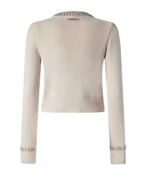 Pinko Embellished-cuff Cardigan
