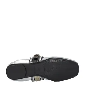 Pinko Pearl-embellished Buckle Ballet Flats