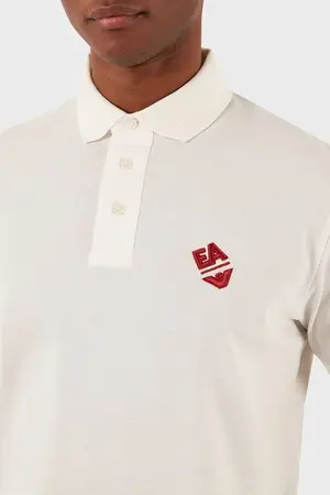 Emporio Armani Logo-embroidered Polo Shirt
