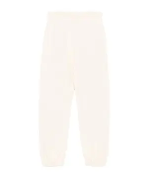 Pinko Elastic-ankles Cotton Trousers - White
