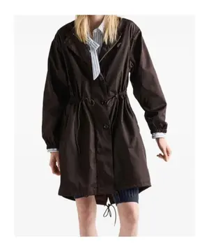 Prada Re-nylon Buttoned Raincoat
