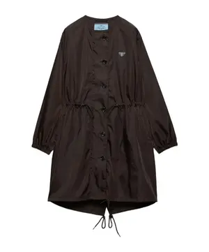 Prada Re-nylon Buttoned Raincoat