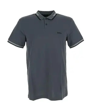 Hugo Boss Logo-raised Polo Shirt - Black