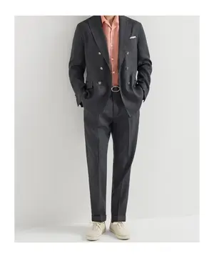 Brunello Cucinelli Linen Easy Fit Short Sleeve Shirt With Camp Collar
