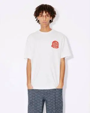 Kenzo Logo Embroidered Crewneck T-shirt