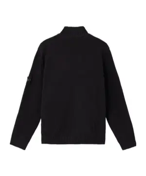 Stone Island Logo Patch Turtleneck Jumper