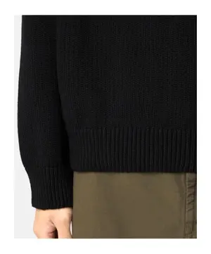 Stone Island Logo Patch Turtleneck Jumper