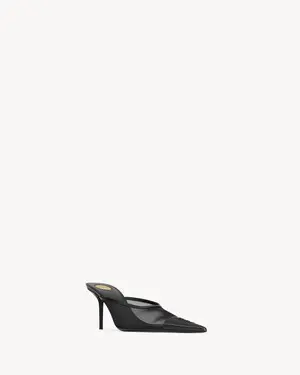 Saint Laurent Renee Mules In Mesh
