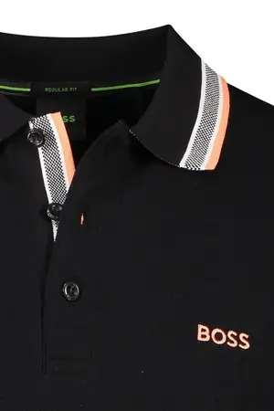 Hugo Boss Striped Collar Polo Shirt