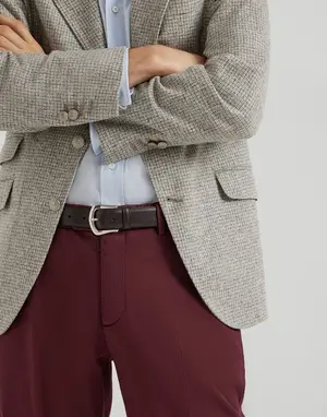 Brunello Cucinelli Garment-dyed Gabardine Tailored Trousers