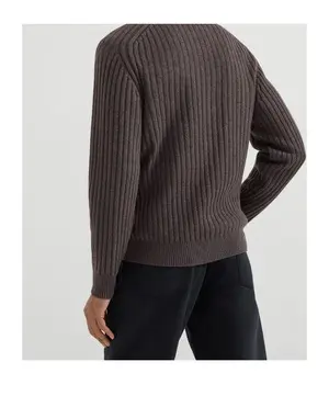 Brunello Cucinelli Ribbed Button-up Cardigan