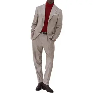 Brunello Cucinelli Pleated Tailored Trousers With Cuffed Hem