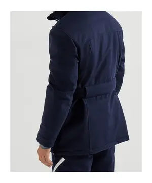 Brunello Cucinelli Mountain Belted Wool Military Jacket