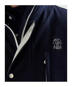Brunello Cucinelli Mountain Belted Wool Military Jacket