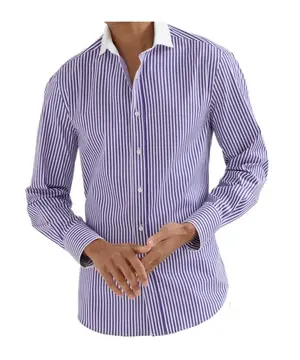 Brunello Cucinelli Striped Shirt - Purple