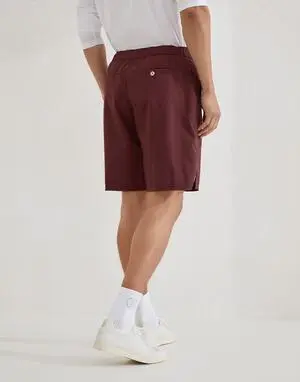Brunello Cucinelli Paneled Elastic Waist Shorts