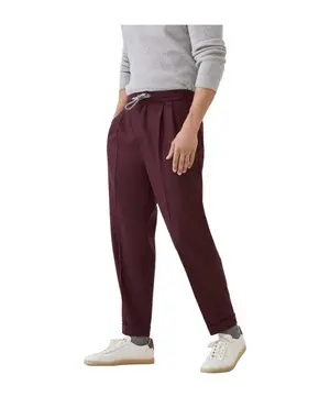 Brunello Cucinelli Virgin-wool Trousers - Bordeaux