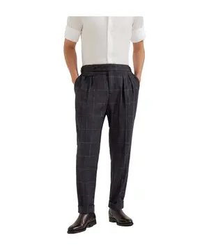 Brunello Cucinelli Pleated Trousers - Black