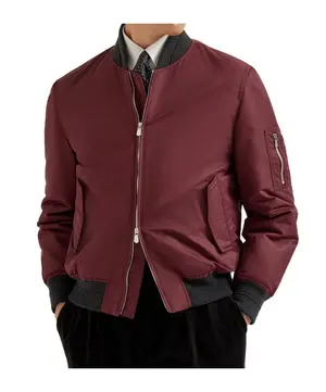 Brunello Cucinelli Padded Bomber Jacket - Red