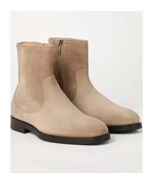 Brunello Cucinelli Zip Leather Boots