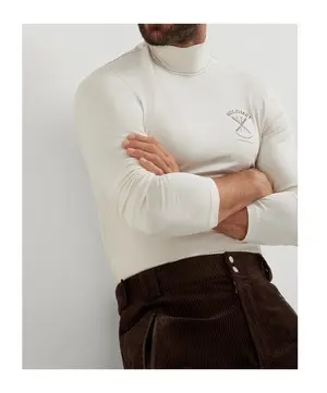 Brunello Cucinelli Turtleneck Logo T-shirt