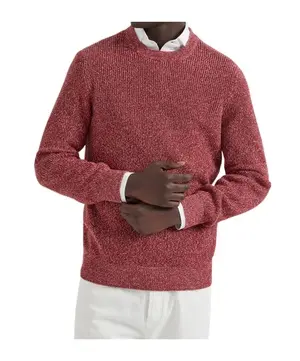 Brunello Cucinelli Two-tone Jumper - Red