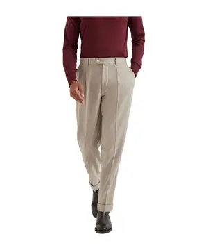 Brunello Cucinelli Pleated Cuffed Trousers