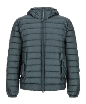 C.P. COMPANY Long-sleeved Hooded Cotton Jacket - Blue