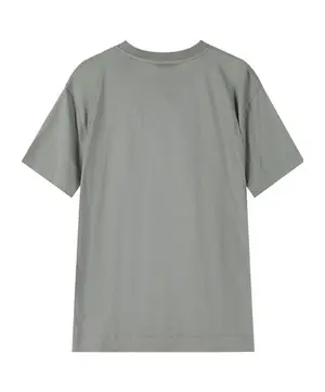 Emporio Armani Slim-fit Lyocell-blend Jersey T-shirt With Logo Patch - Gray