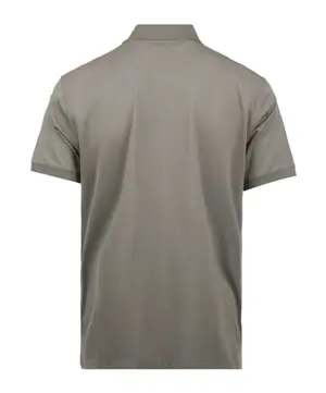 Emporio Armani Logo-embroidered Polo Shirt - Gray