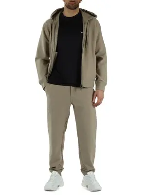 Emporio Armani Zip-up Drawstring Hoodie