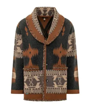 Alanui Icon Jacquard Fringe Cardigan