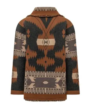 Alanui Icon Jacquard Fringe Cardigan