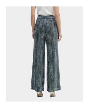 Missoni Sequin-embellished Striped Palazzo Pants