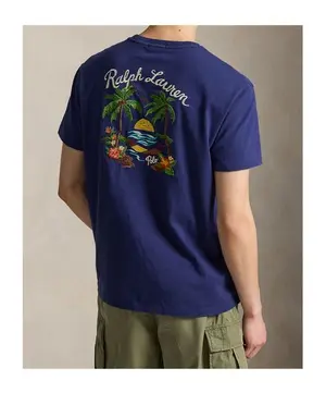 Polo Ralph Lauren Tropical Back-print T-shirt - Blue