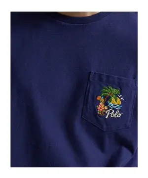 Polo Ralph Lauren Tropical Back-print T-shirt - Blue